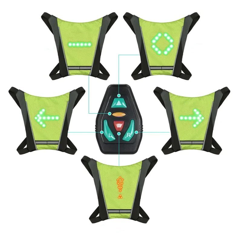 Chaleco reflectante con luz intermitente - Skuterzone B2B